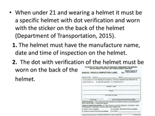 Motor cycle helmets | PPTX