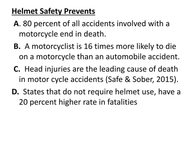 Motor cycle helmets | PPTX