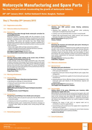 Motorcycle Manufacturing and Spare Parts 2015 | PDF