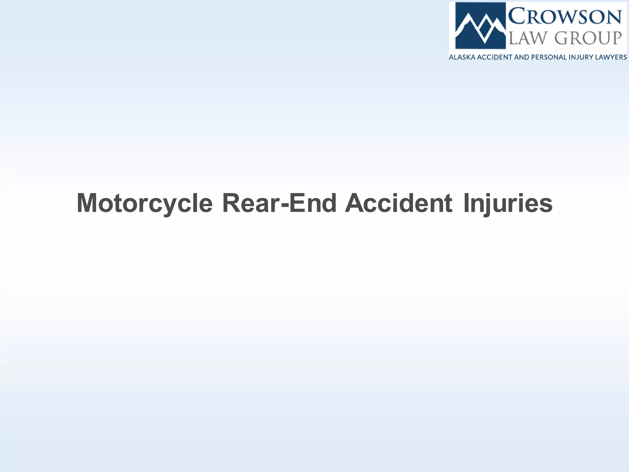 Motorcycle Rear-End Accident Injuries | PPT