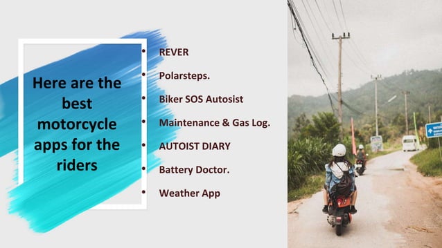 Motorcycle riding apps | PPTX