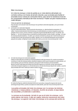 Motor de arranque | DOCX