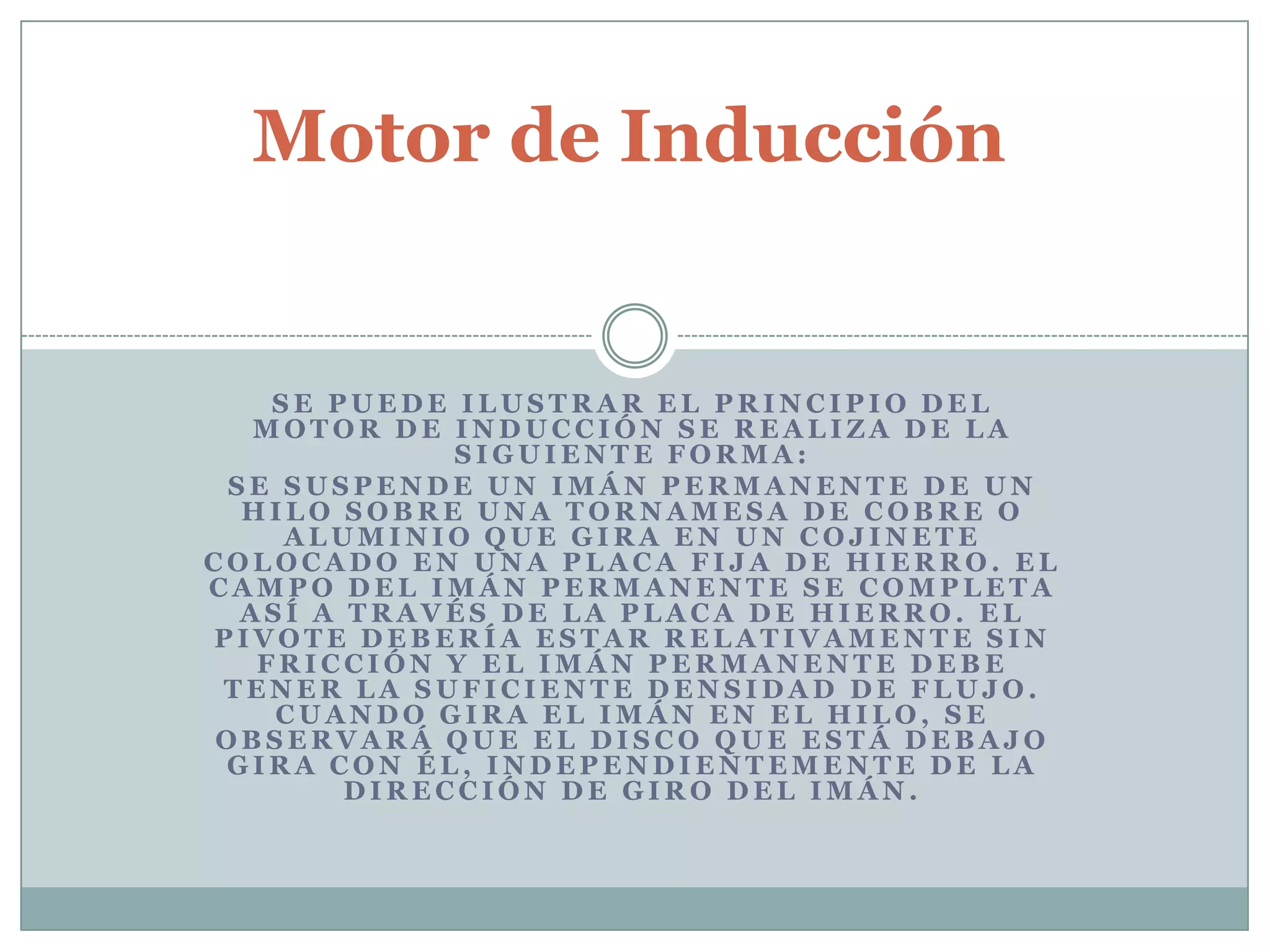 Motor de inducción | PPTX