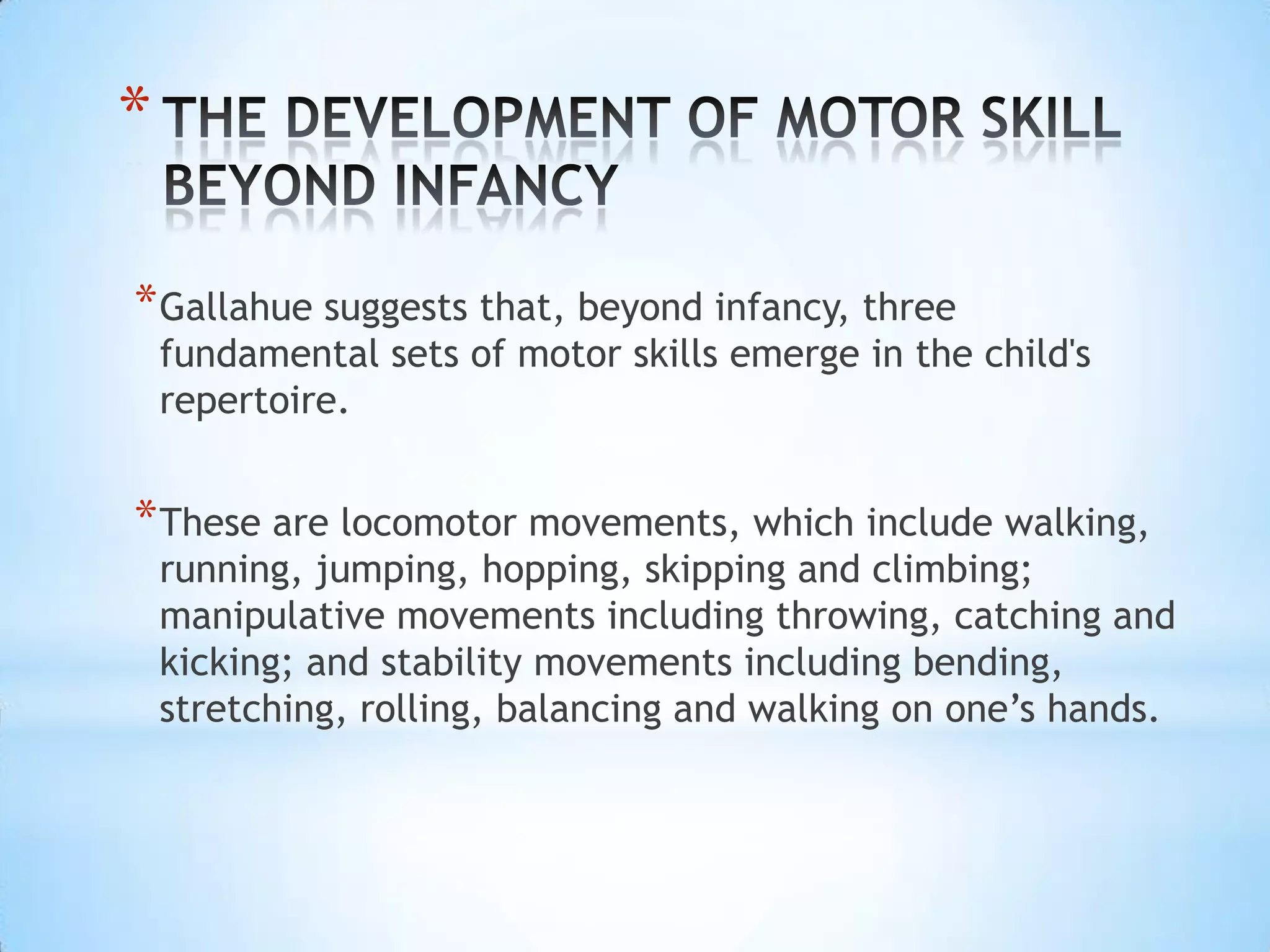Motor development | PPTX