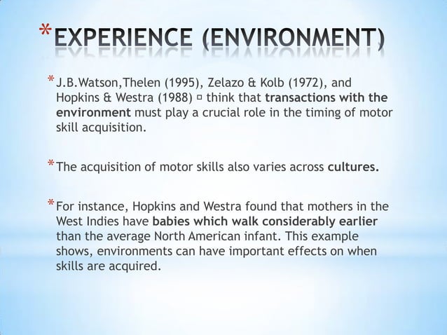 Motor developmen tpower point | PPT