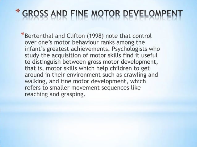 Motor developmen tpower point | PPT