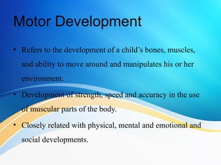 Motor developmrent | PPT