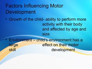 Motor developmrent | PPT