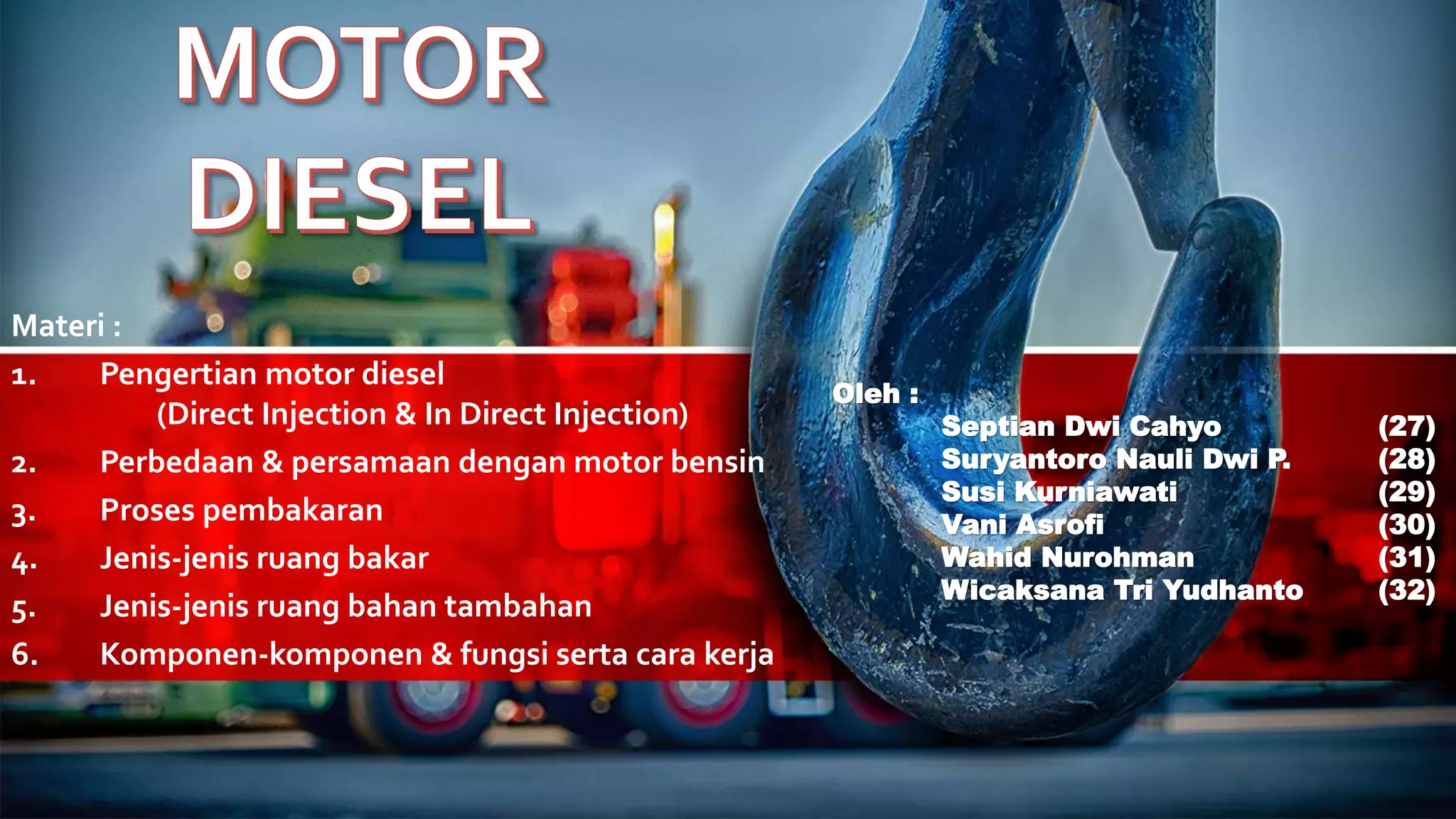 Motor diesel | PPTX