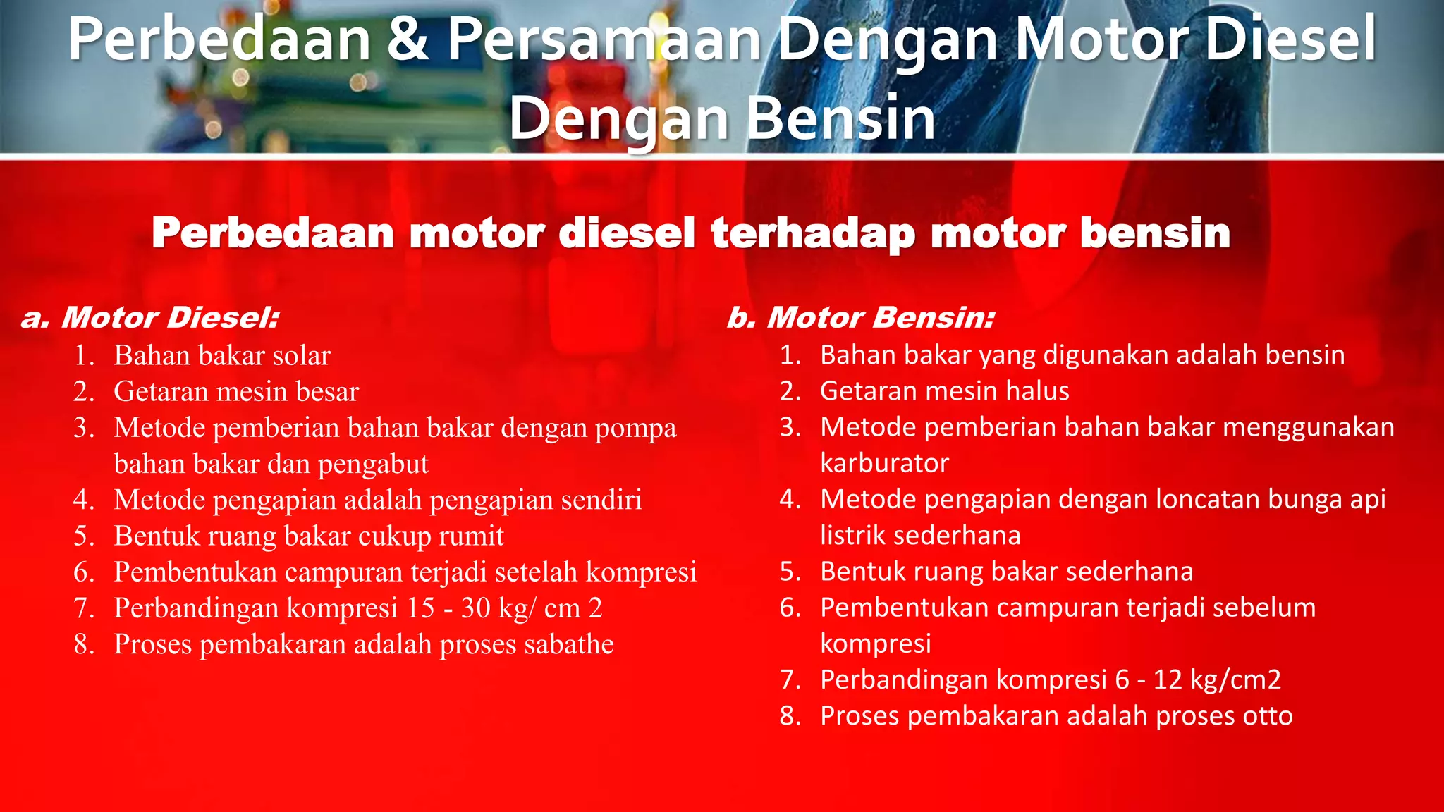 Motor diesel | PPTX