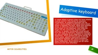 Motor disabilities | PPTX