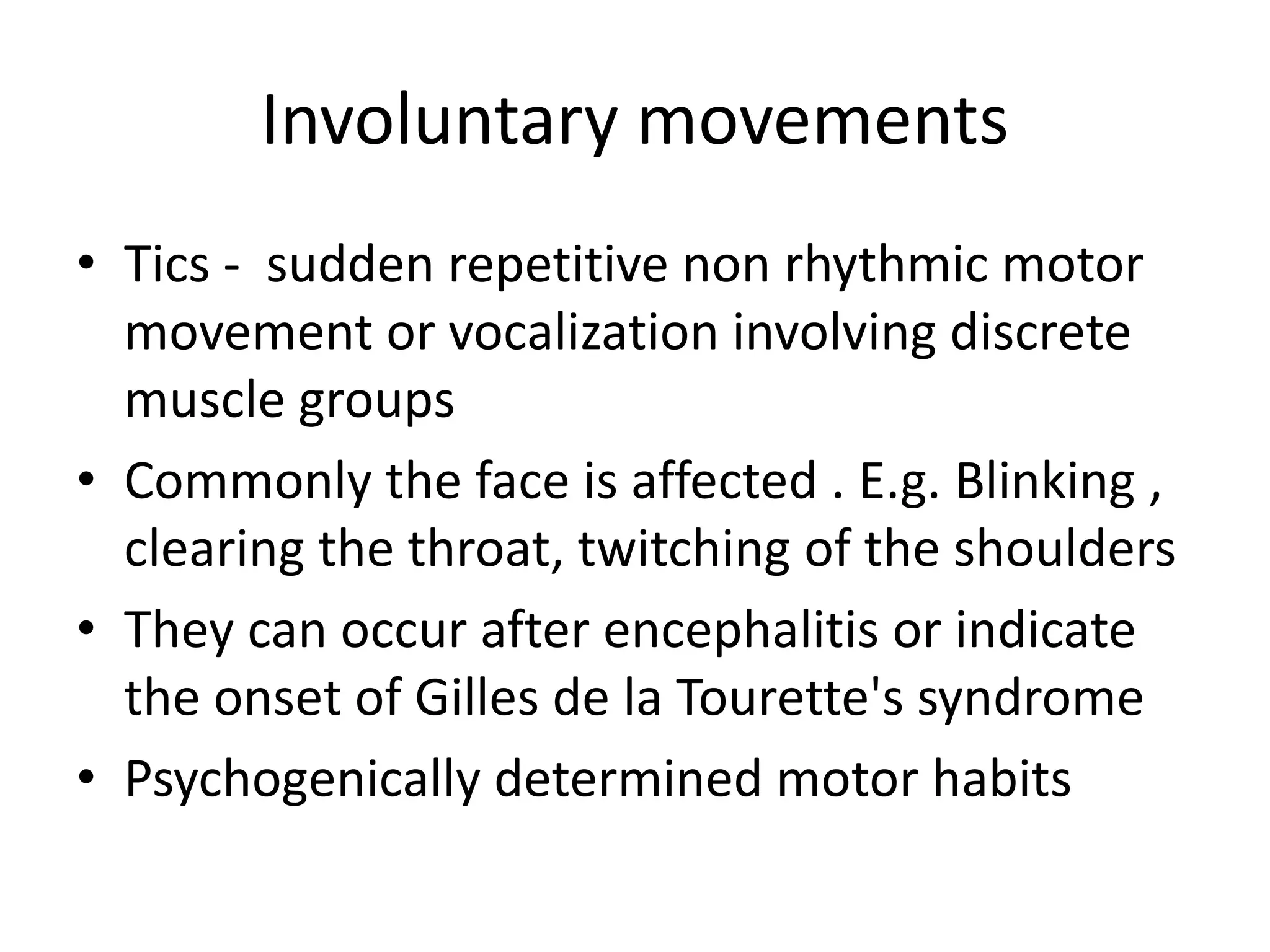Motor Disorders | PPTX