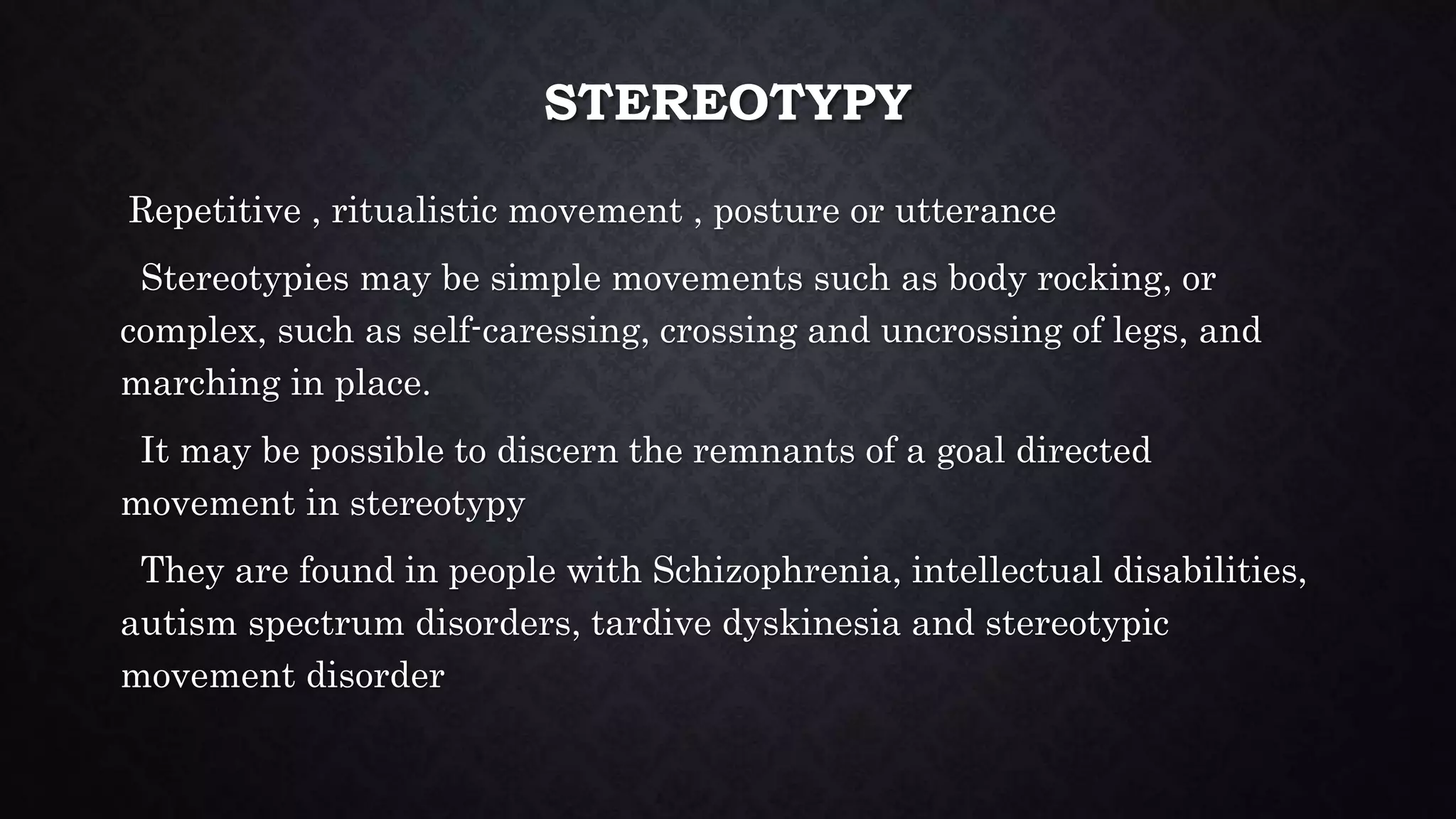 Motor disorders | PPTX