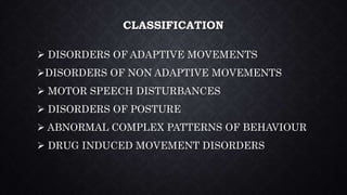 Motor disorders | PPTX