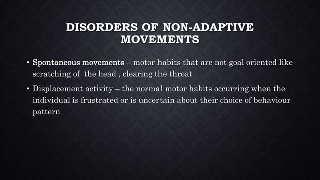 Motor disorders | PPT