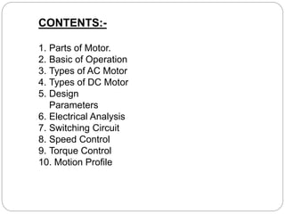 DC Motor & Its Control | PPT