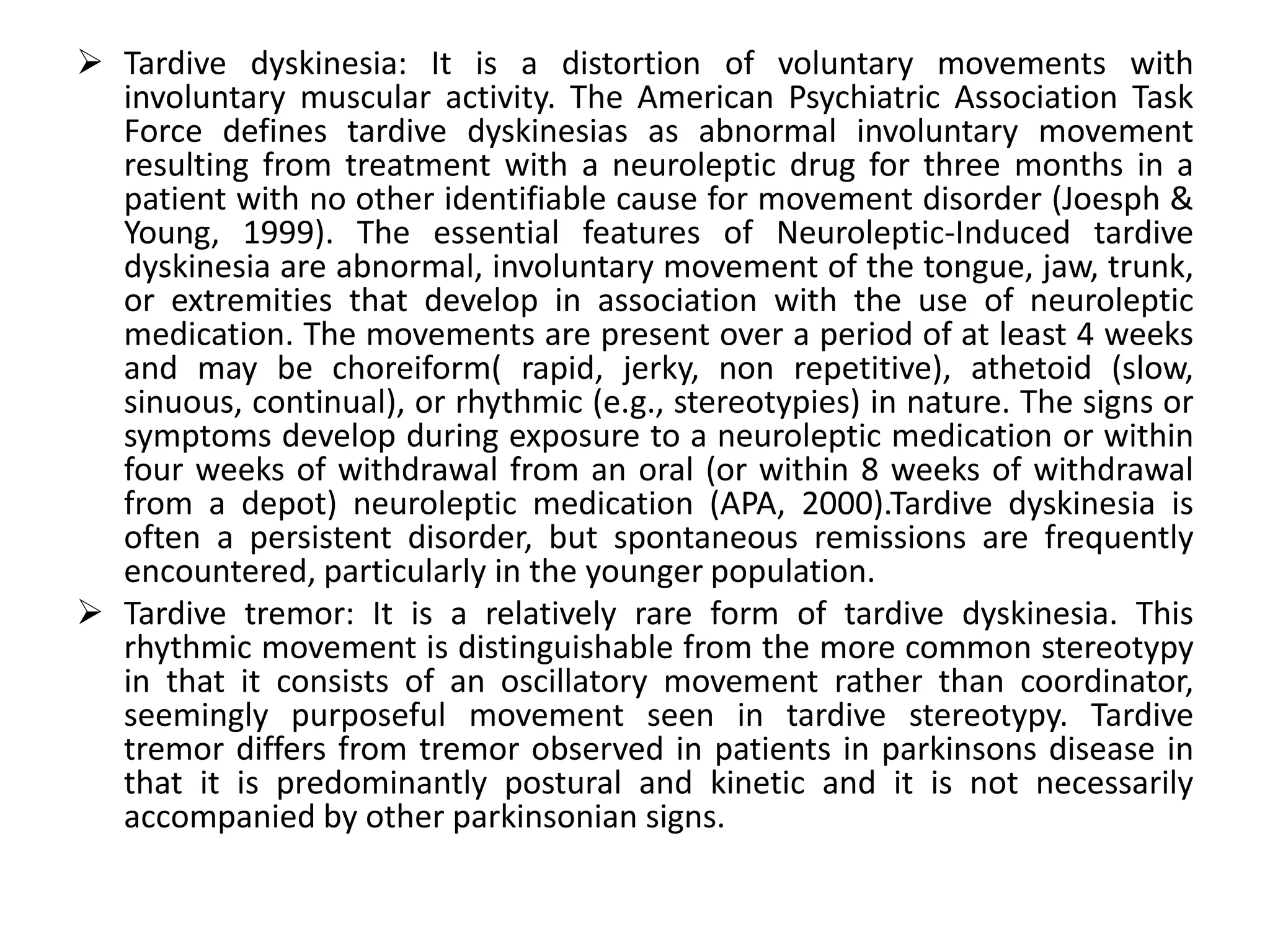 Motor disorders in psychiatry | PPTX
