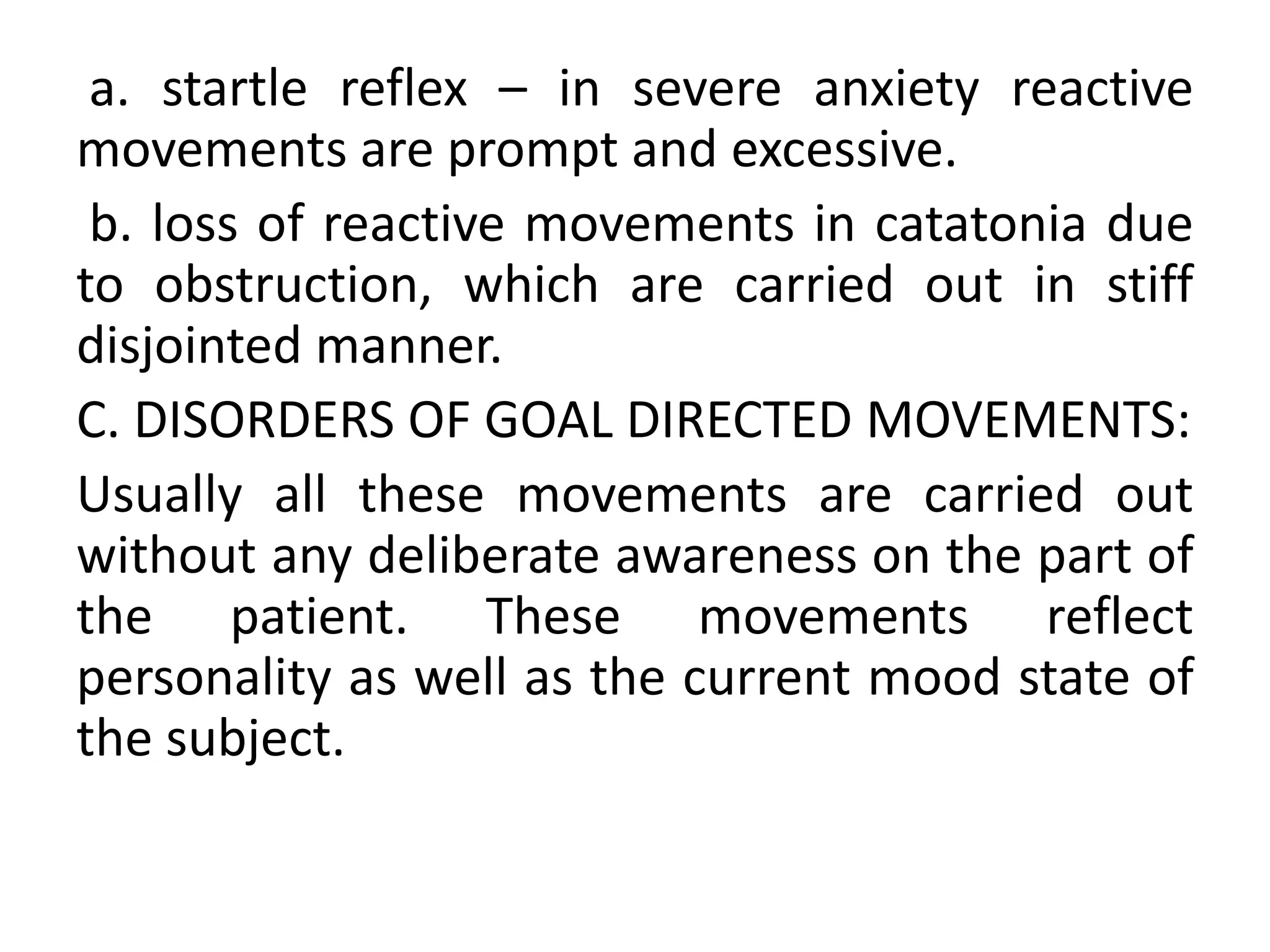Motor disorders in psychiatry | PPTX