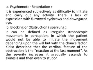 Motor disorders in psychiatry | PPTX