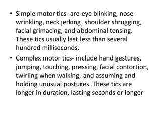 Motor disorders in psychiatry | PPTX