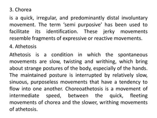 Motor disorders in psychiatry | PPTX