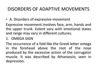 Motor disorders in psychiatry | PPTX