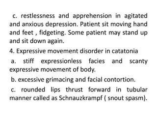 Motor disorders in psychiatry | PPTX