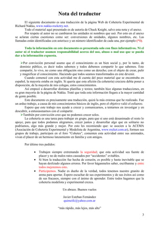 Motores cohete de pvc | DOC