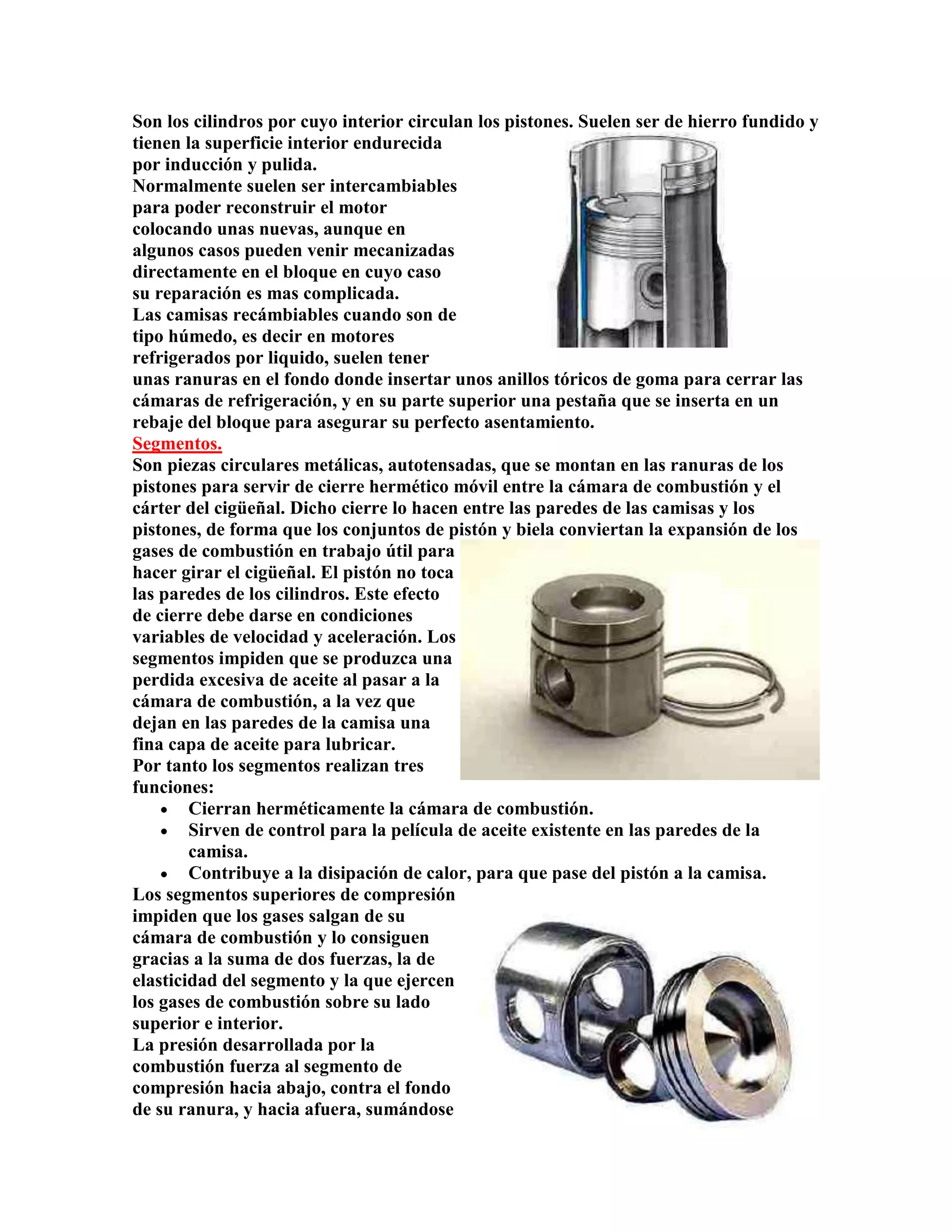 Partes de un motor diesel | PDF