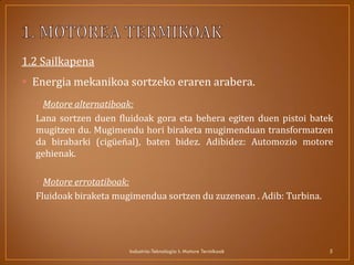 Motore termikoak | PPT
