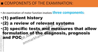 Motor examination (neurological examination) | PPTX