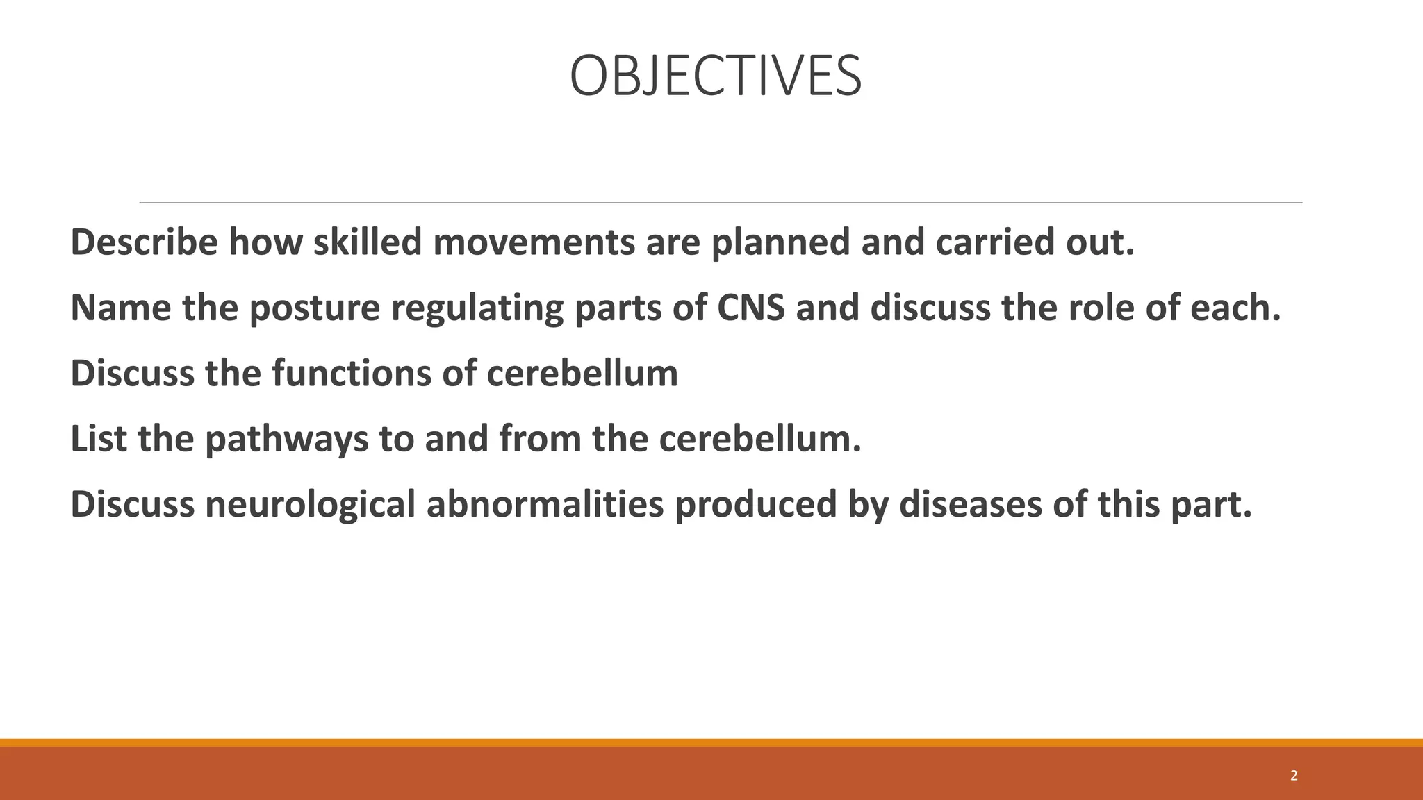 Motor function of brain and brain stem ms 2017 dentist | PPT