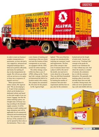 Agarwal Packers and Movers Ltd | PDF | Logistics and Transportation ...