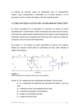 Motor induccion generador | PDF