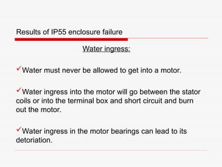 Induction Motors Ingress Protection IP55 | PPT