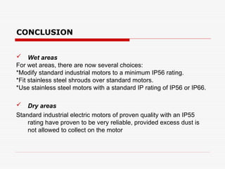 Induction Motors Ingress Protection IP55 | PPT