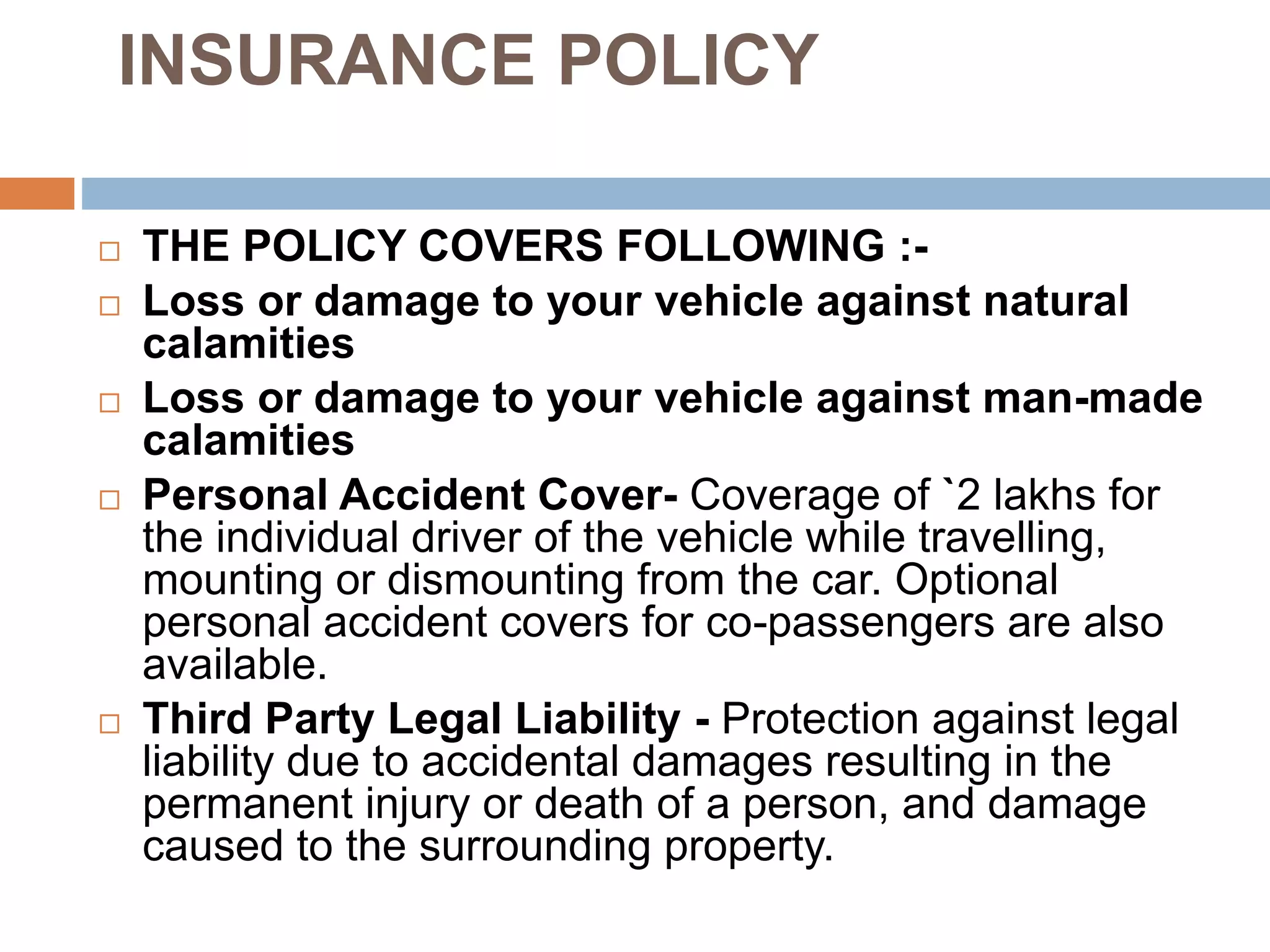 Motor insurance | PPTX