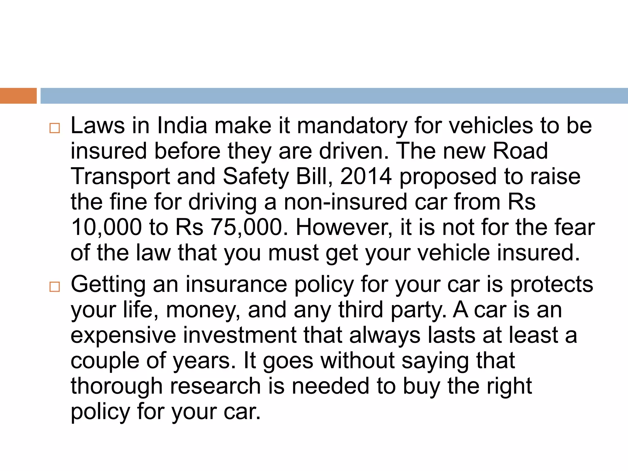 Motor insurance | PPTX
