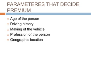 Motor insurance | PPTX