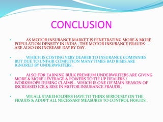 Motor & Automobile Insurance Frauds | PPTX