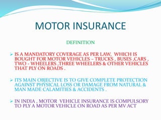 Motor & Automobile Insurance Frauds | PPTX