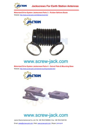 Motorized drive system jackscrews, elevation jackscrew, gear drive ...