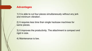 Motorized Four Way Hacksaw Mechanism PPT.pptx