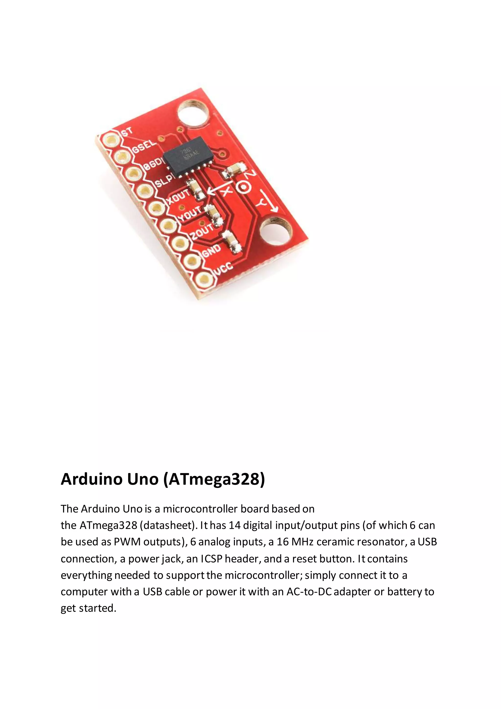 Motorized pan tilt(Arduino based) | DOCX