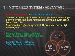 Motorized wood venetian window system ss40 e | PDF