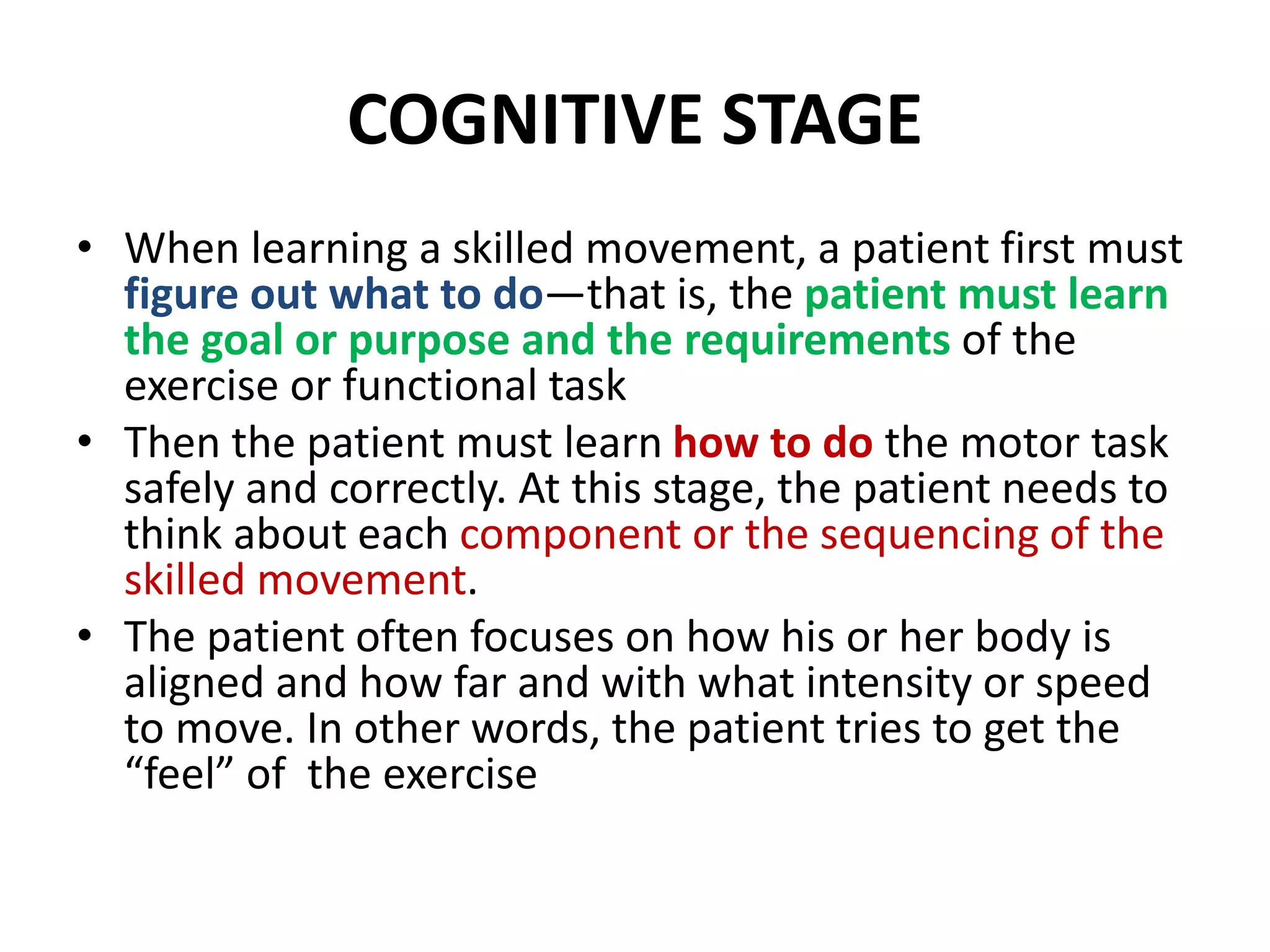 Motor learning | PPTX