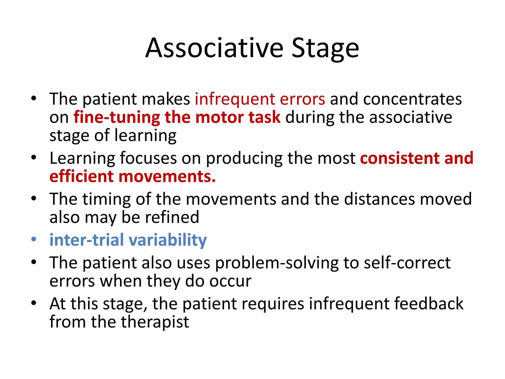 Motor learning | PPTX