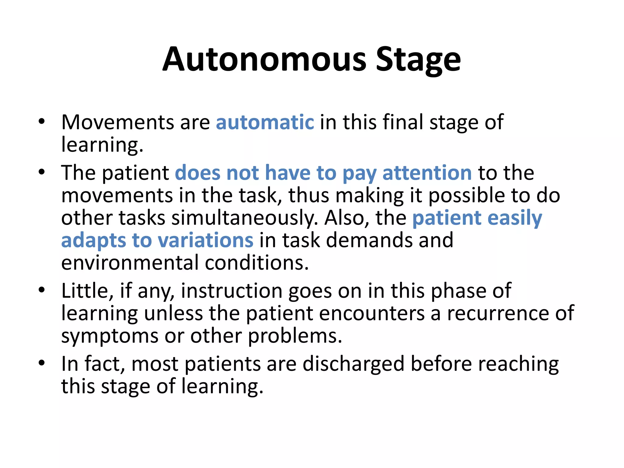 Motor learning | PPTX