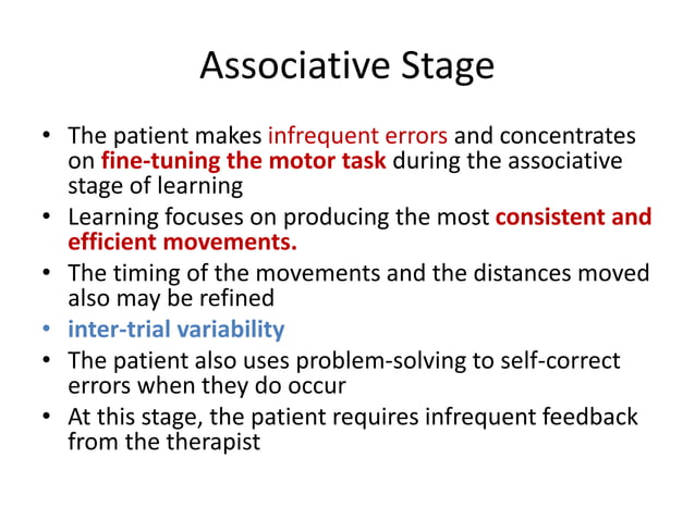 Motor learning | PPTX | Physical Therapy | Wellness