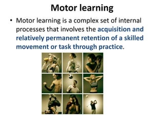 Motor learning | PPTX